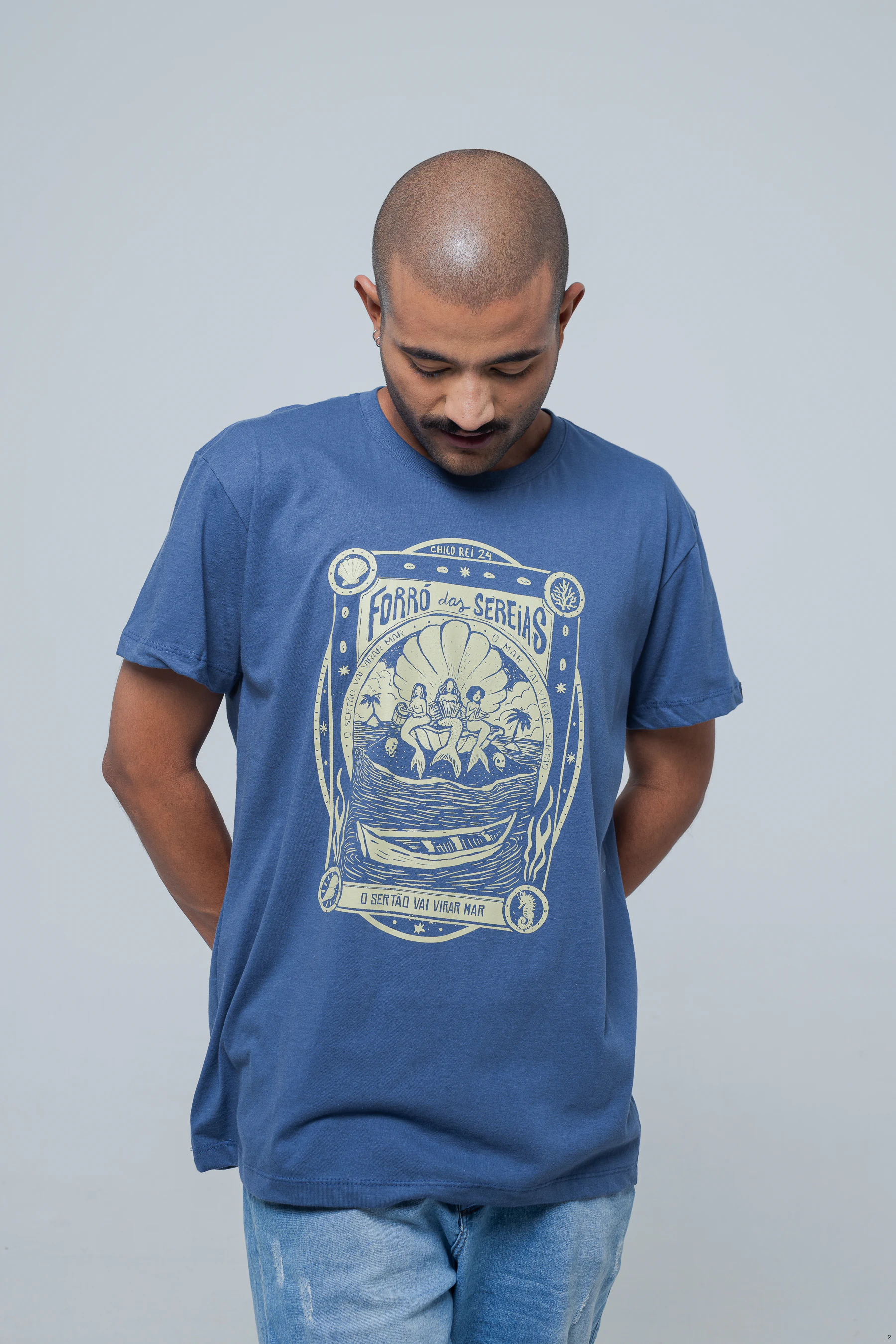 Camiseta Forró das Sereias - Camiseta Estampada - Chico Rei
