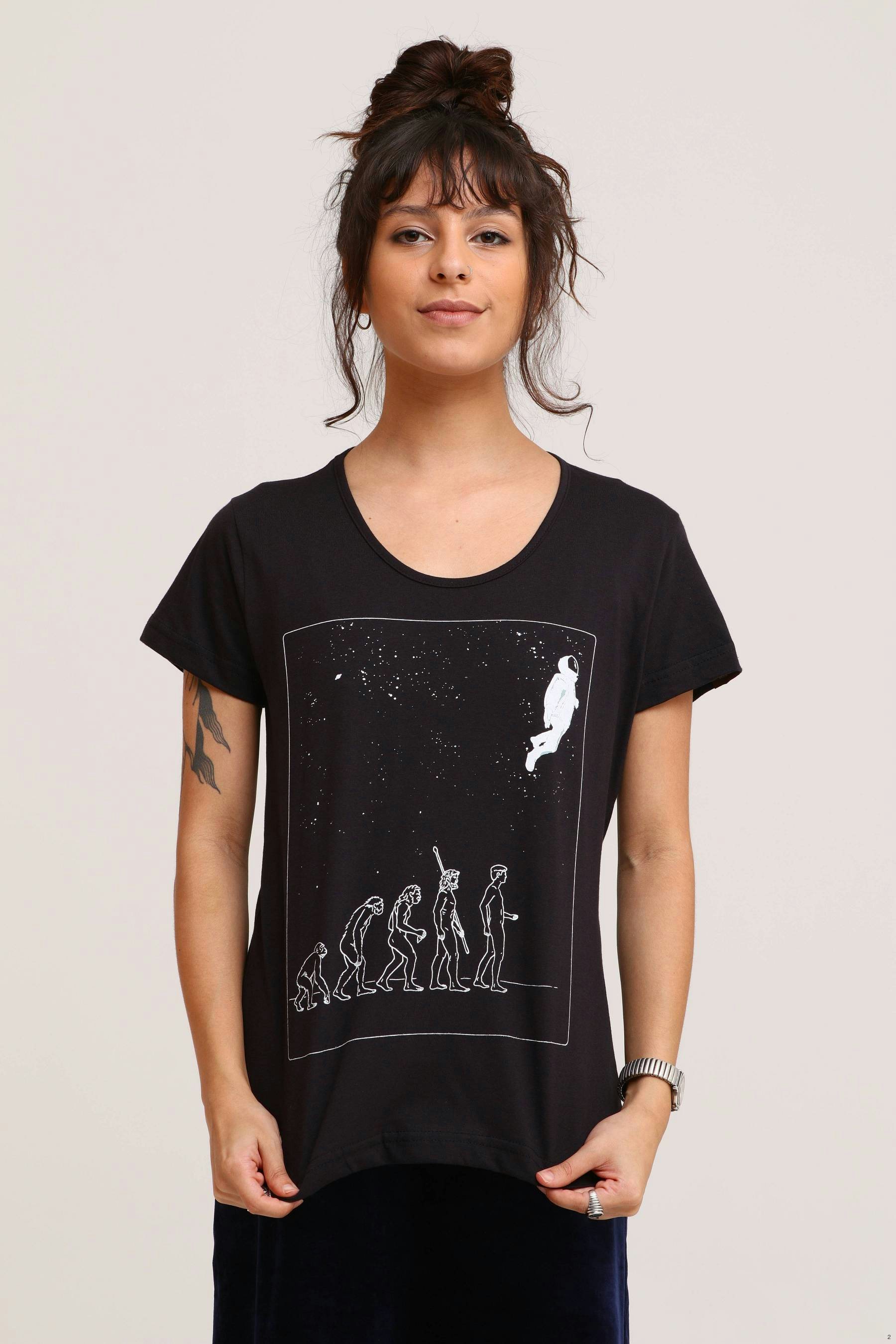 Camiseta Evolução - Schwarza na Chico Rei - Chico Rei