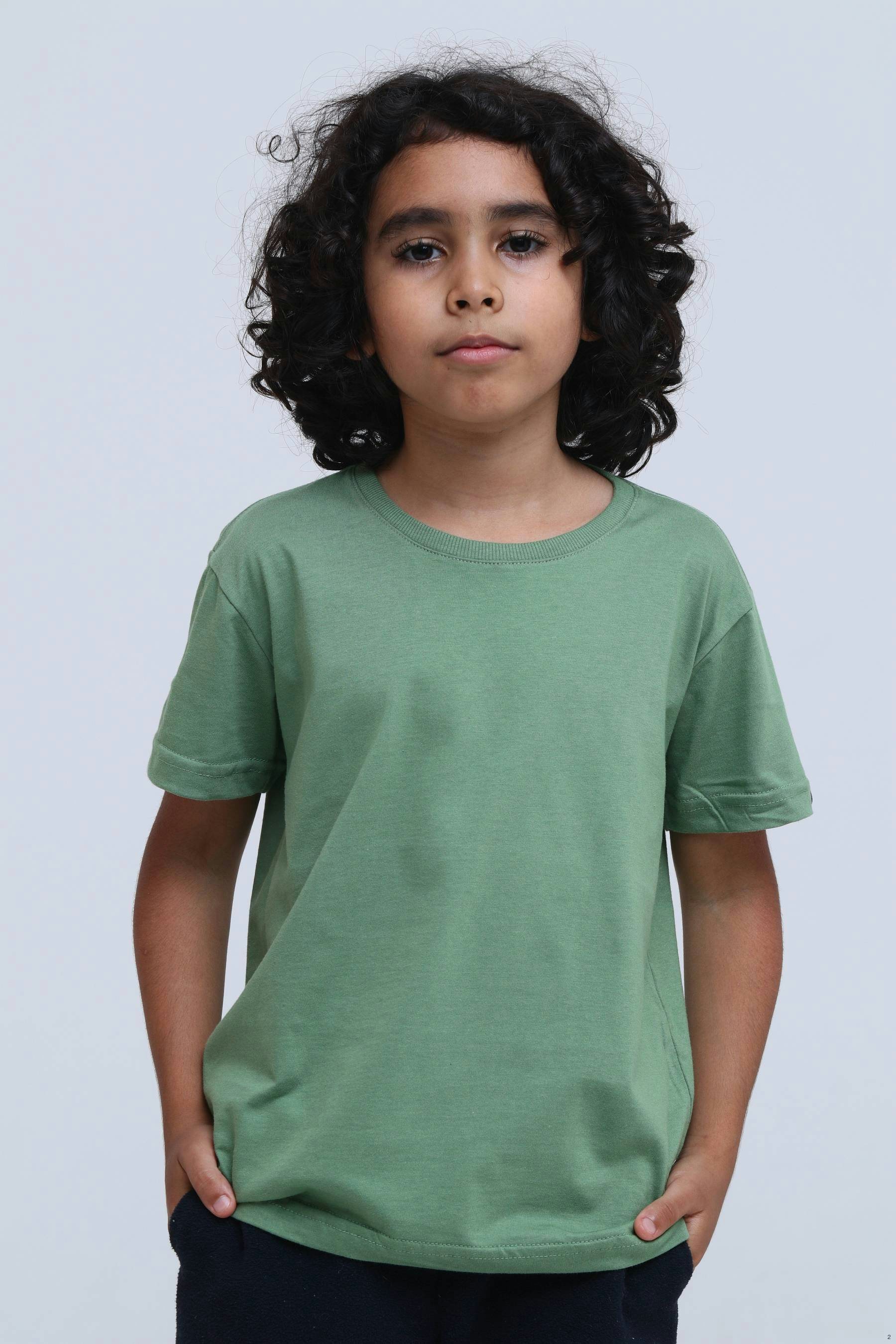 Camiseta Infantil Básica Verde Sálvia - Chico Rei