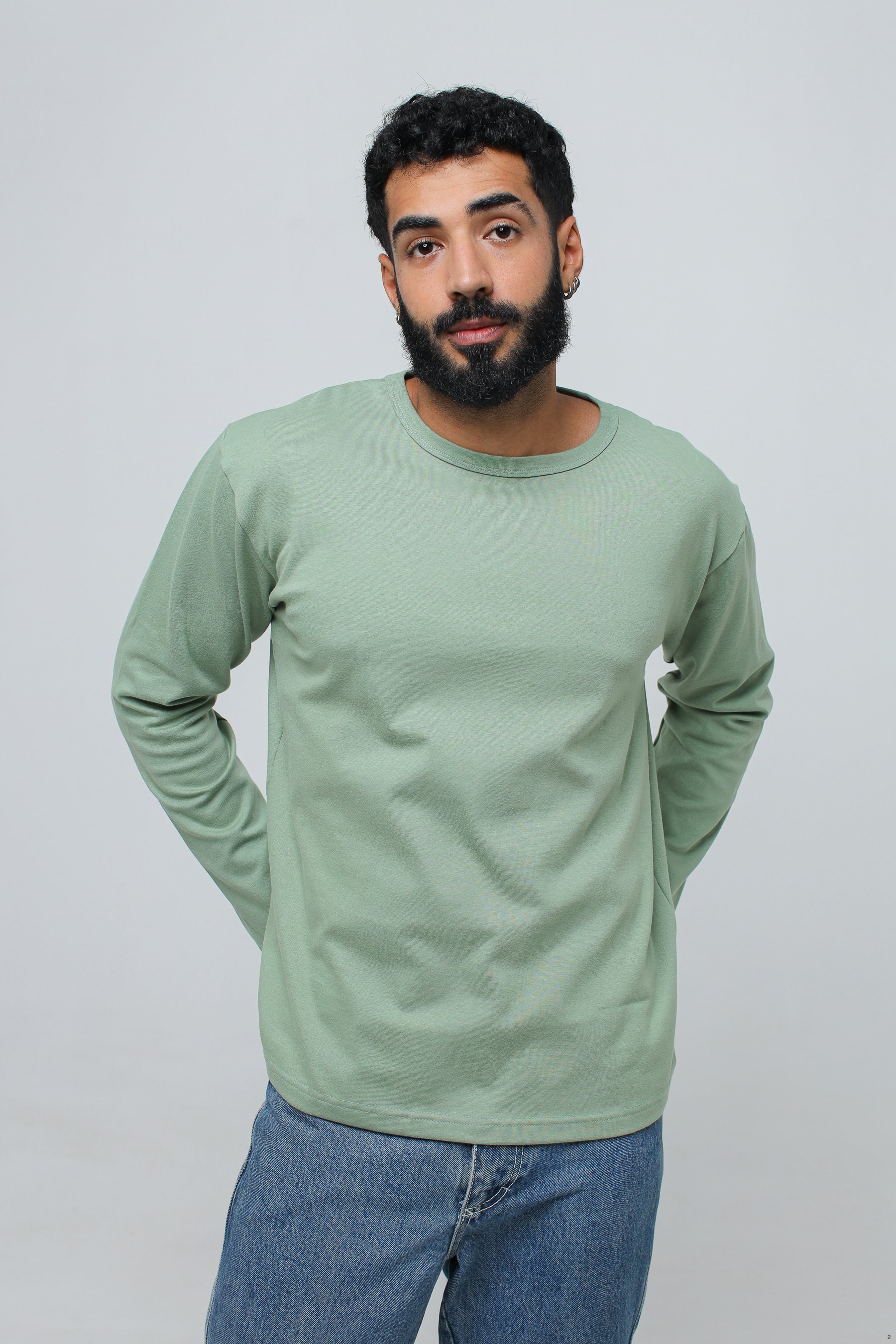 Manga Longa Básica Verde - Chico Rei