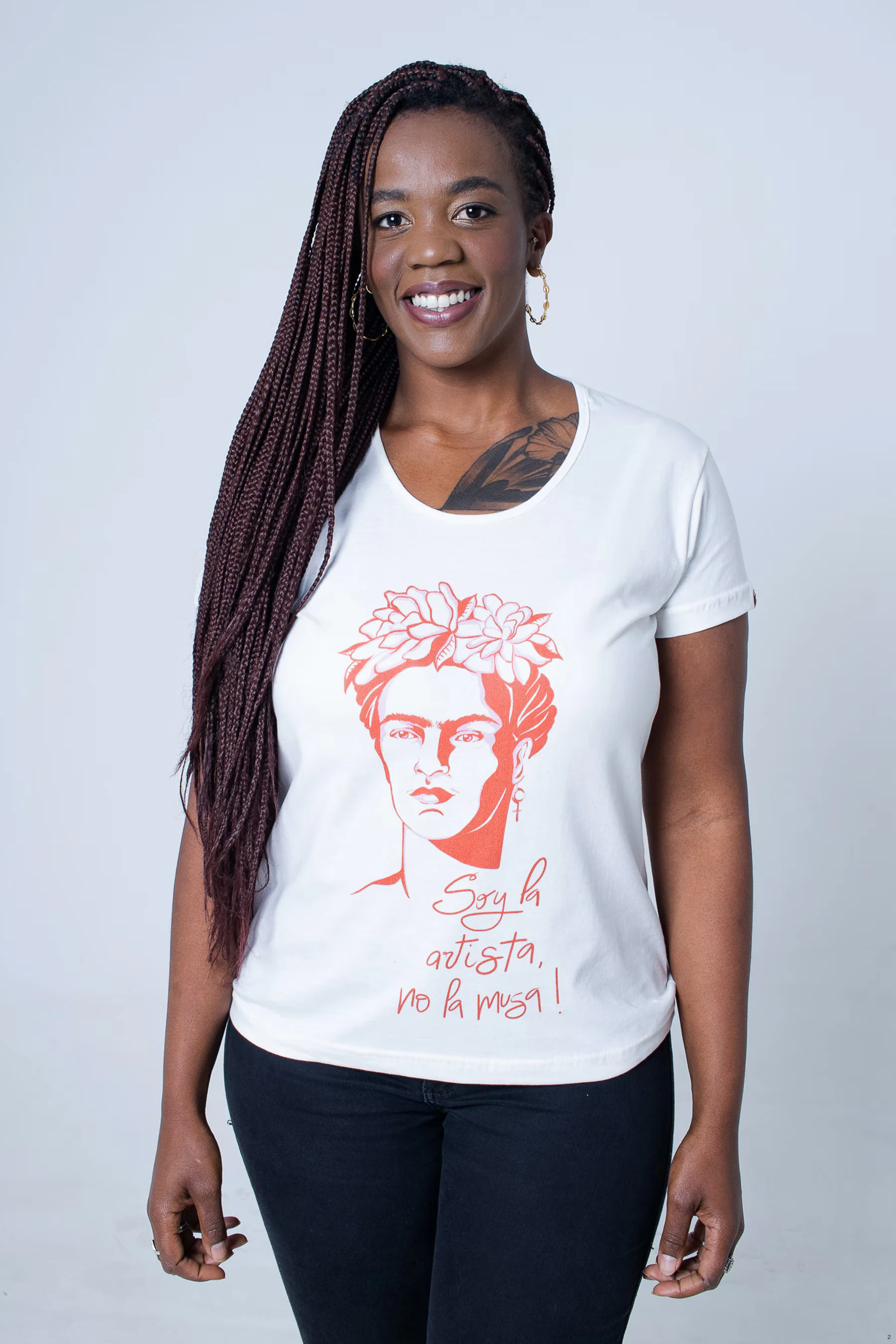 Camiseta Soy La Artista - Camiseta Frida Kahlo - Chico Rei