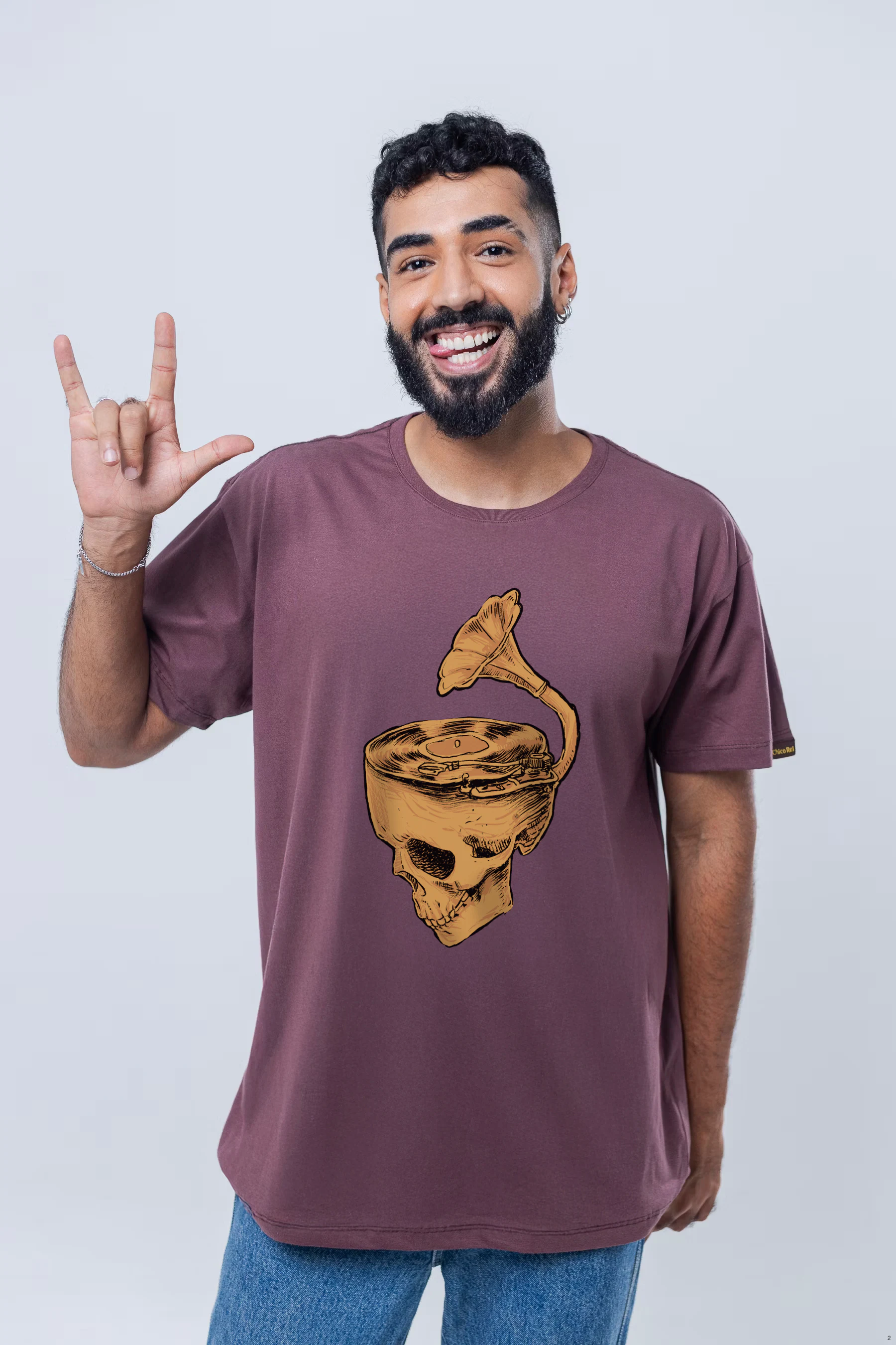 Camiseta Vinil Head - Chico Rei