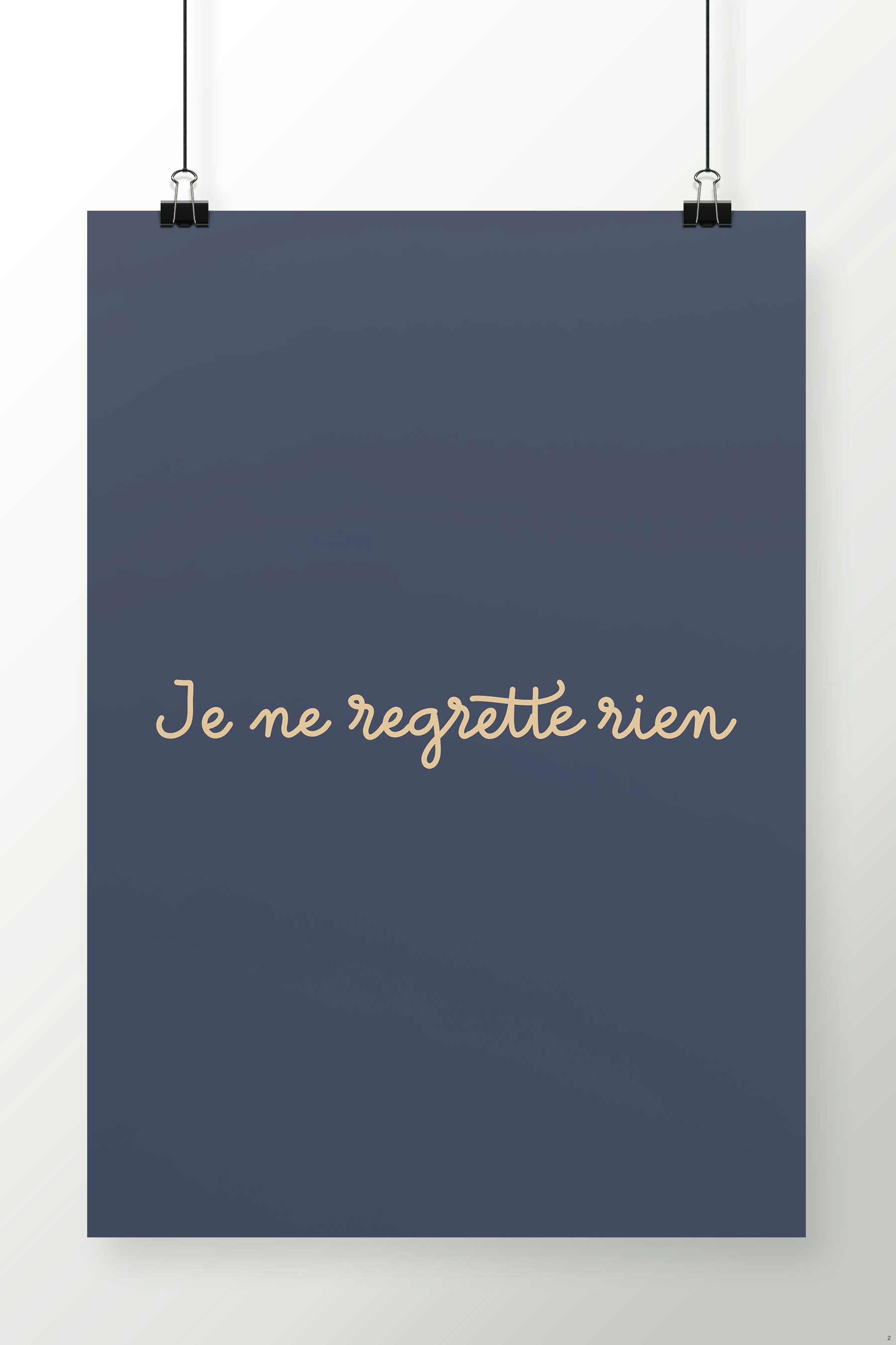 Poster Je Ne Regrette Rien - Chico Rei