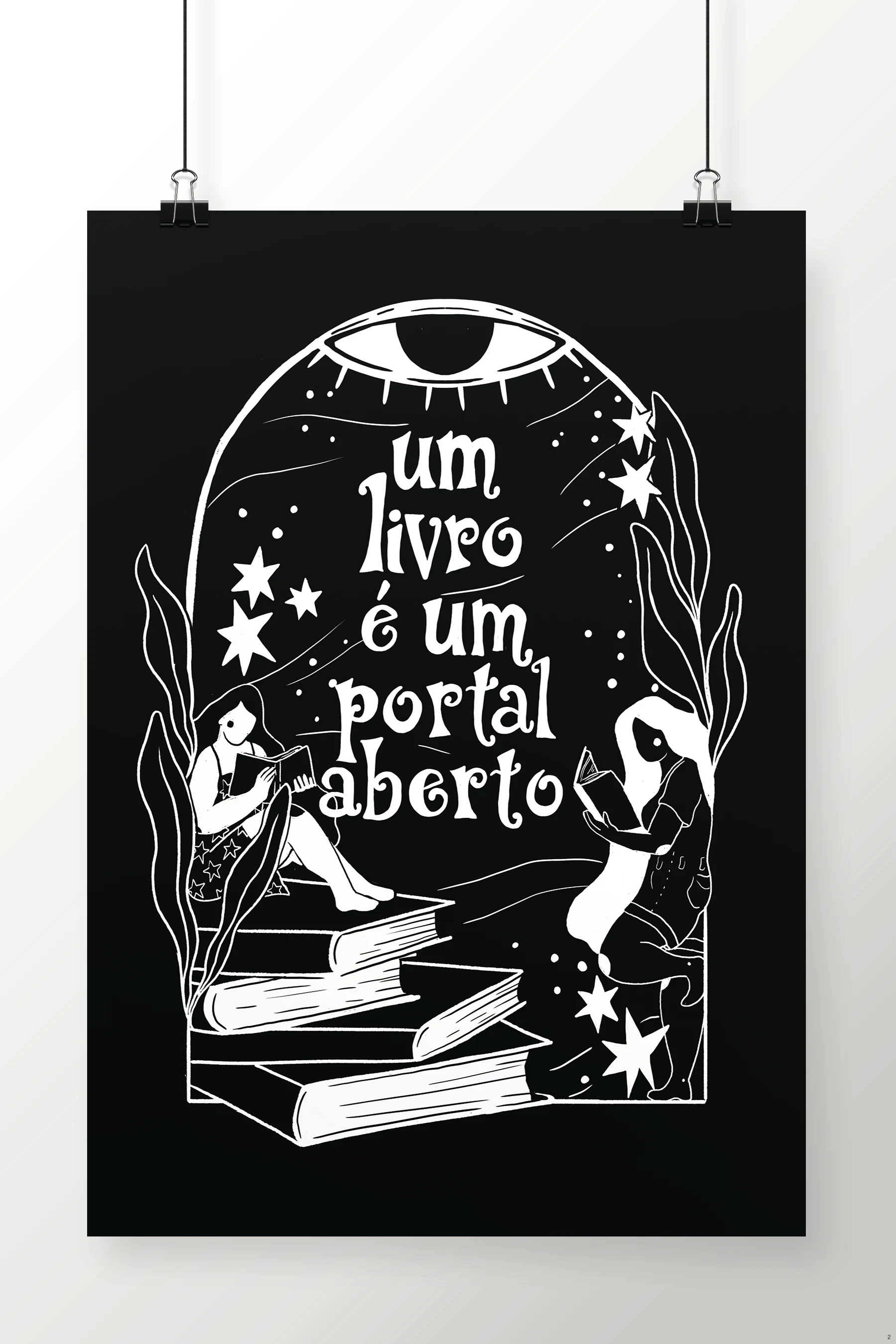 Poster Um Livro é um Portal - Chico Rei
