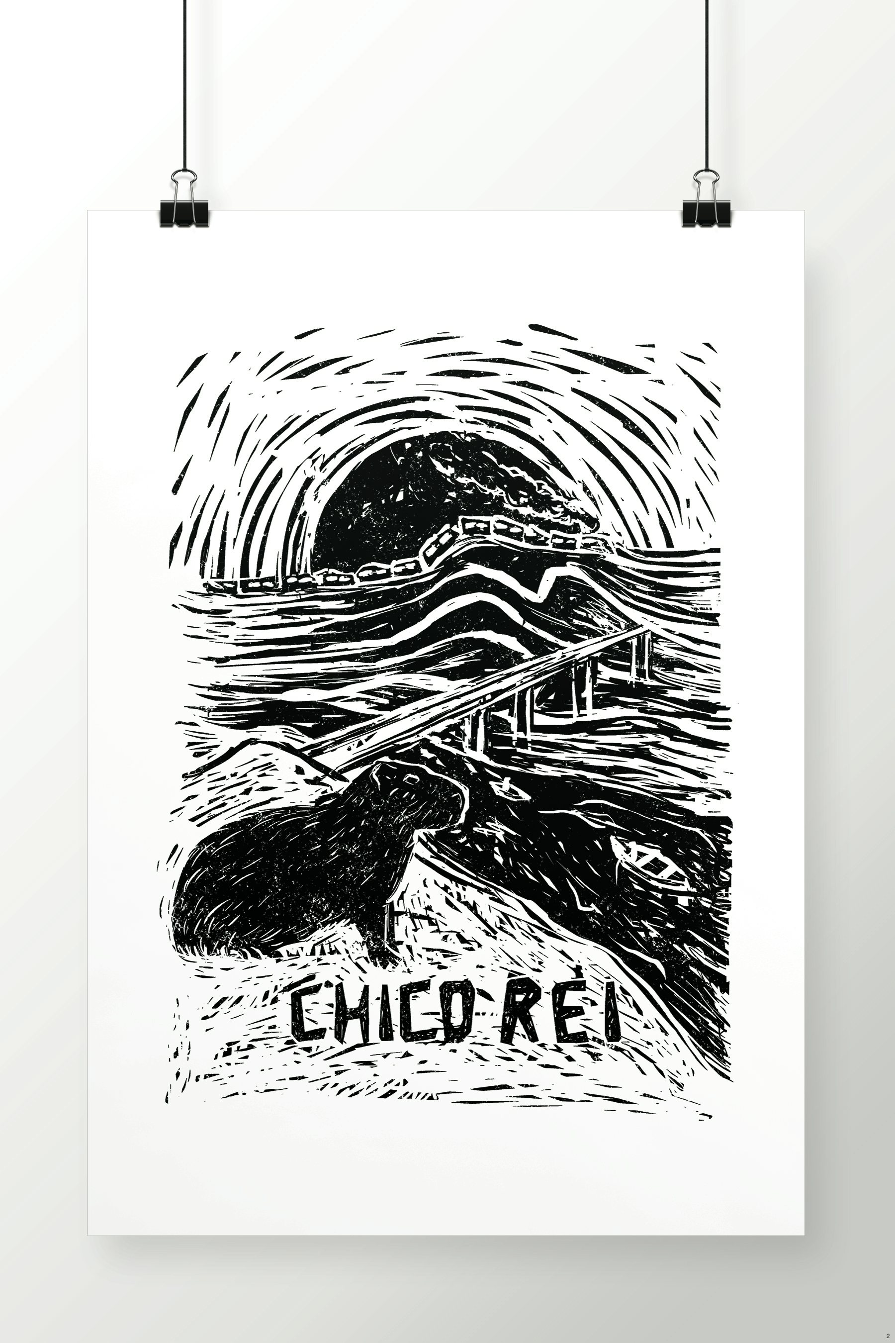 Poster Xilo Rei - Posters Decorativos - Chico Rei