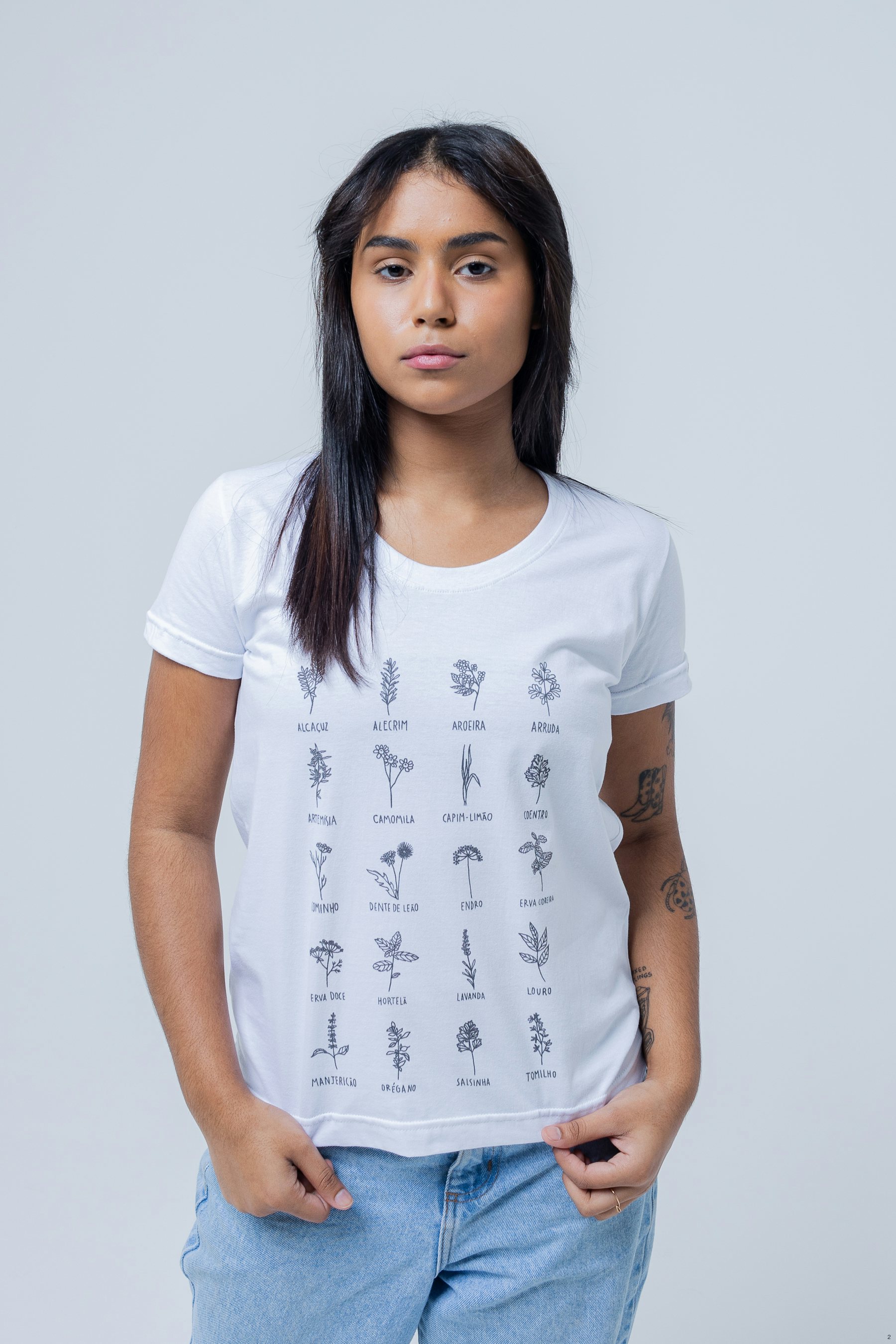 Camiseta Herbário - Camiseta Chico Rei - Chico Rei