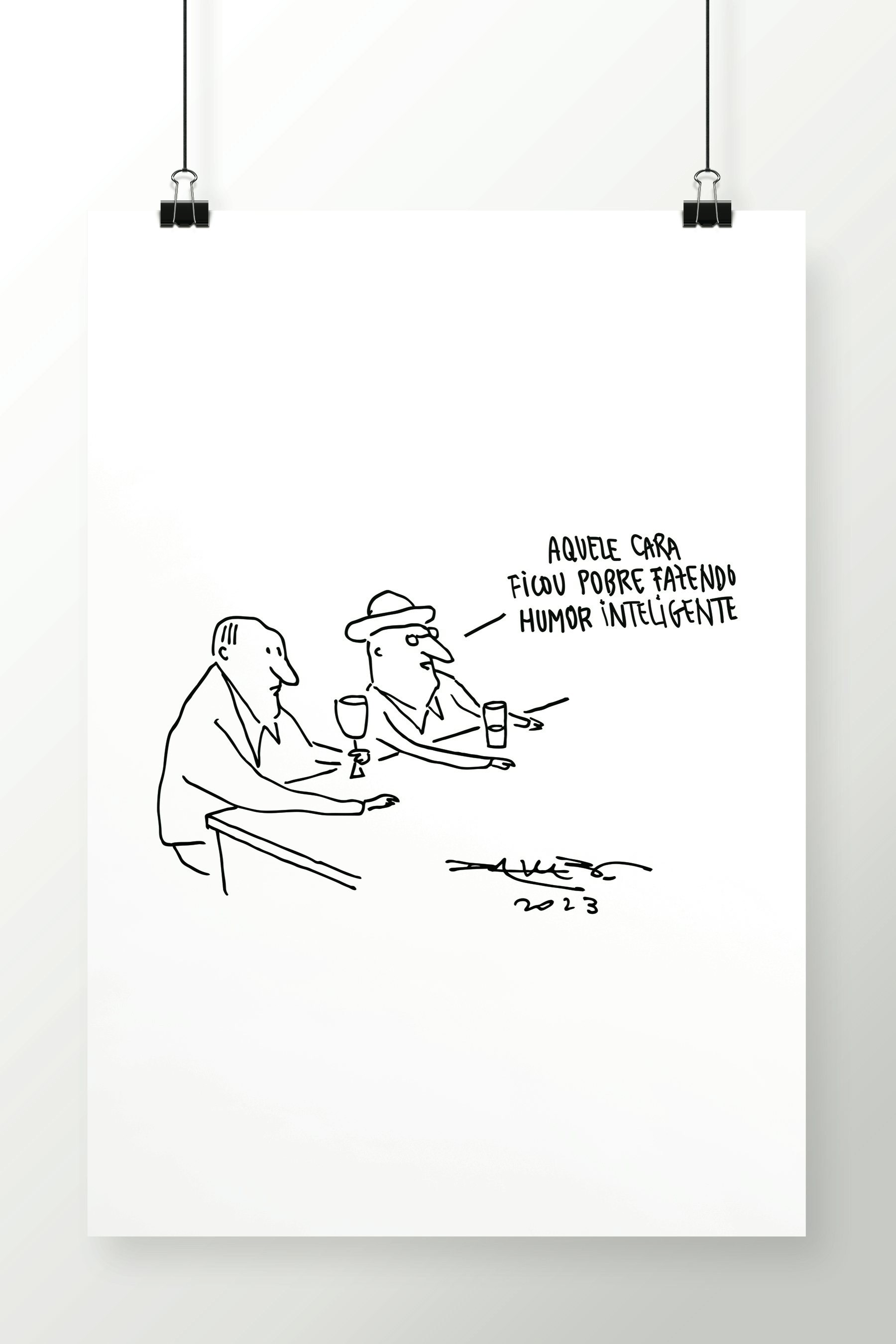 Poster Humor Inteligente - Chico Rei