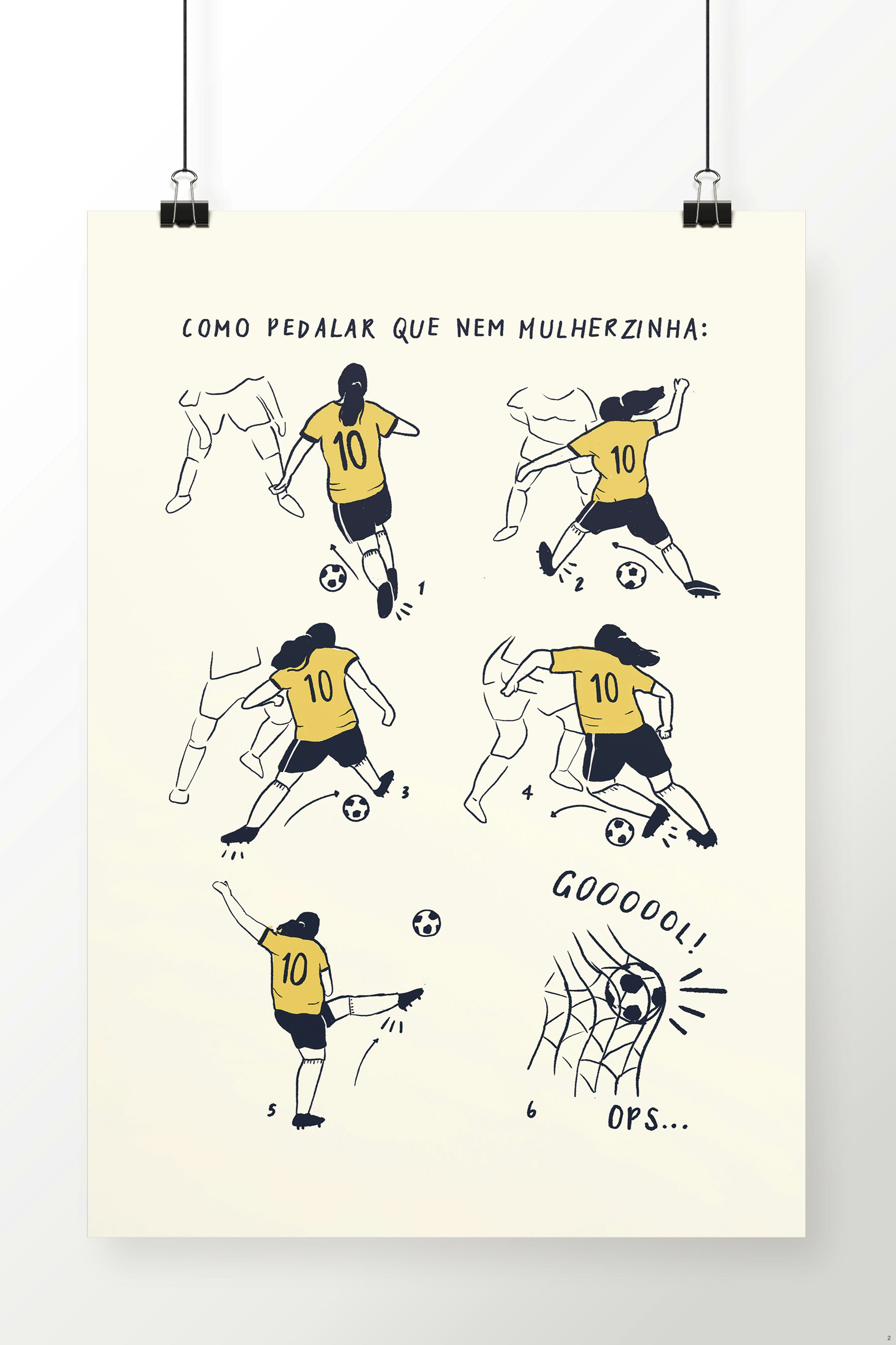 Poster Pedalada - Poster Decorativo - Chico Rei