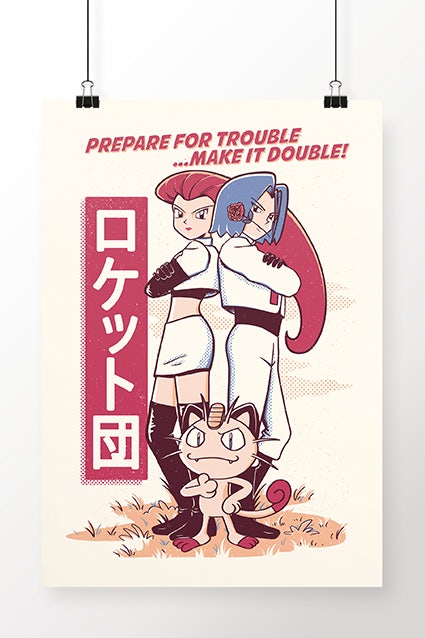 Poster Equipe Rocket - Chico Rei