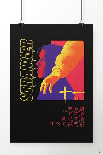 Poster Stranger Style - Chico Rei