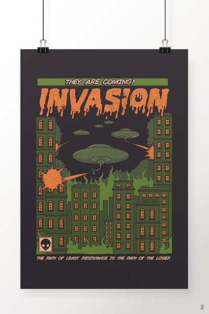 Poster Invasion - Chico Rei